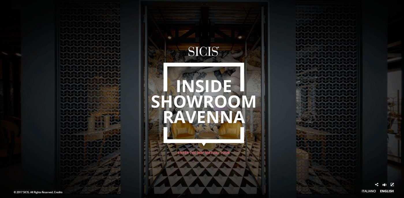 Inside Sicis Showroom, Virtual Tour 360° | Neikos Digital Agency